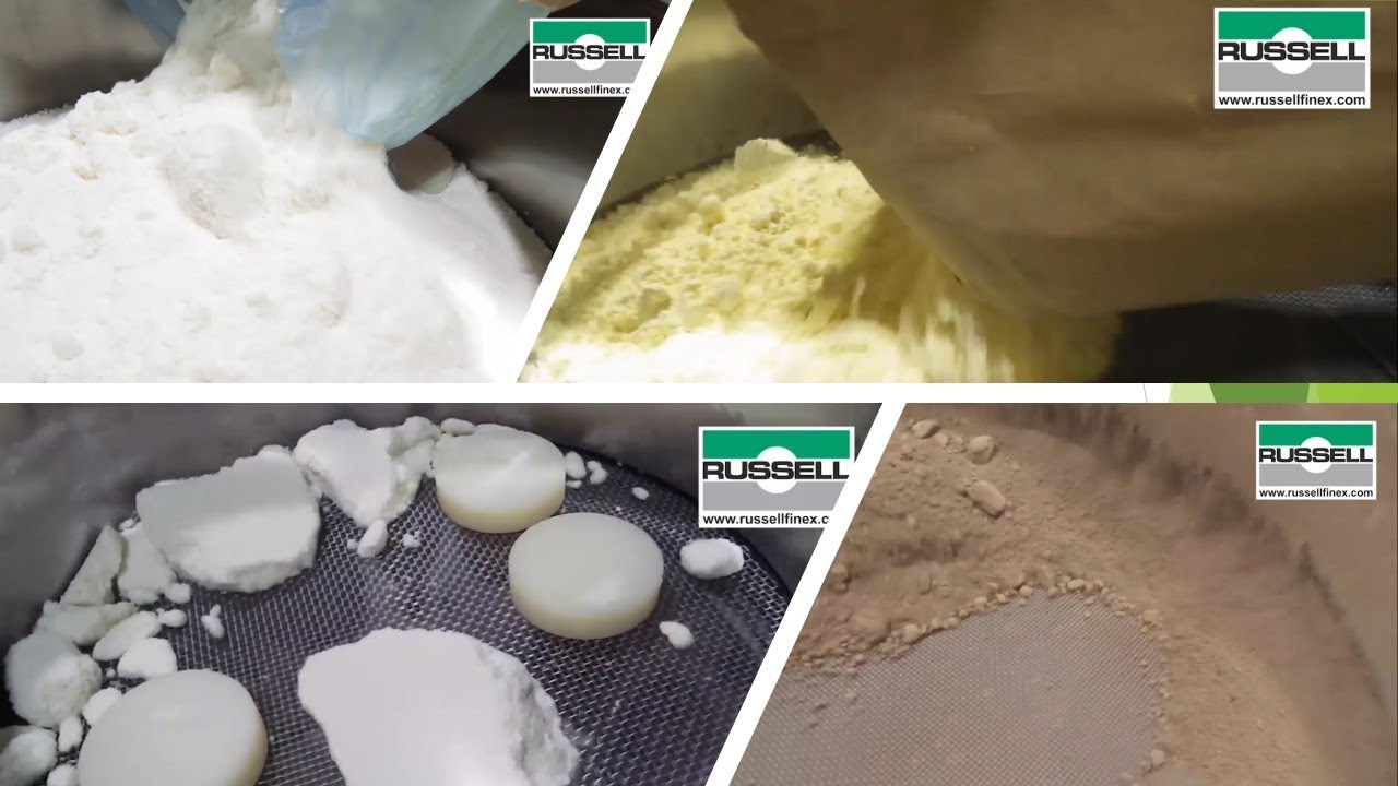 Industrial sieve for raw food ingredients | Russell Finex - YouTube