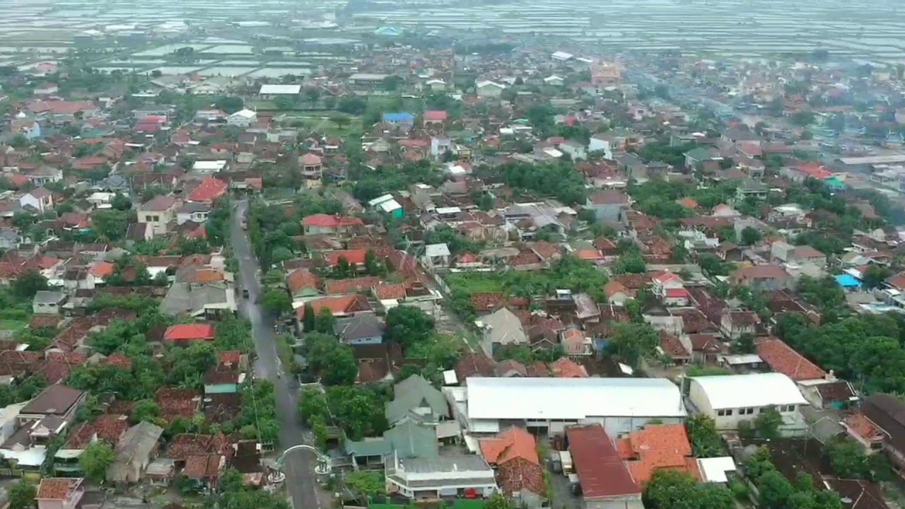Kota Juwana Kabupaten Pati dari atas pantauan udara Cinematic Footage ...