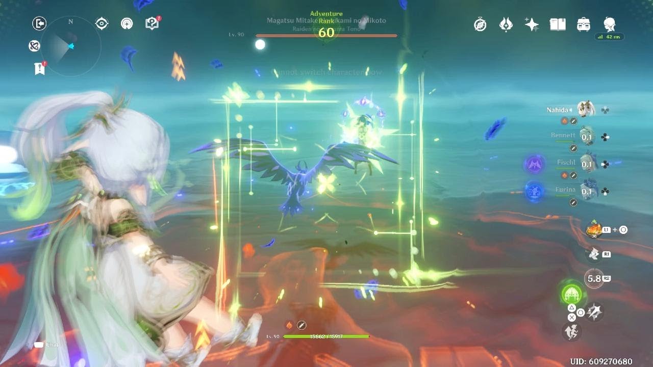Main dps fischl with c6 furina vs raiden - YouTube