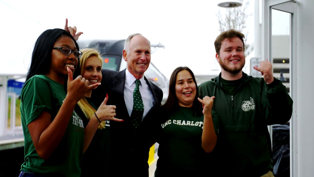 Light Rail Connects UNCC to Charlotte - YouTube