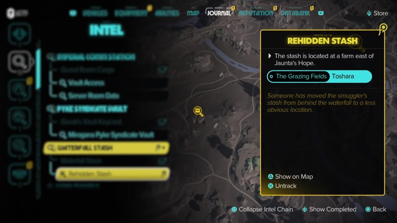 Waterfall Stash - Rehidden Stash | Star Wars Outlaws Location - YouTube