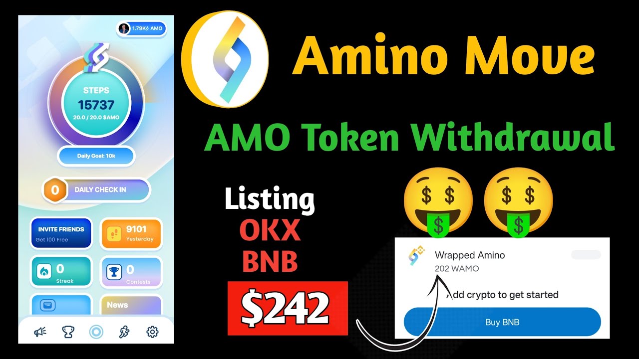 Amino Move App Withdrawal | Amino Move App New Update | - YouTube