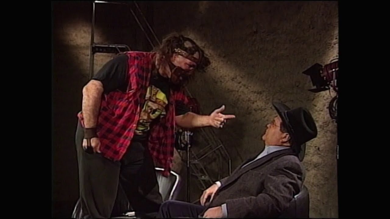 Mankind / Mick Foley Interview with Jim Ross (Part 4) Mankind attacks ...