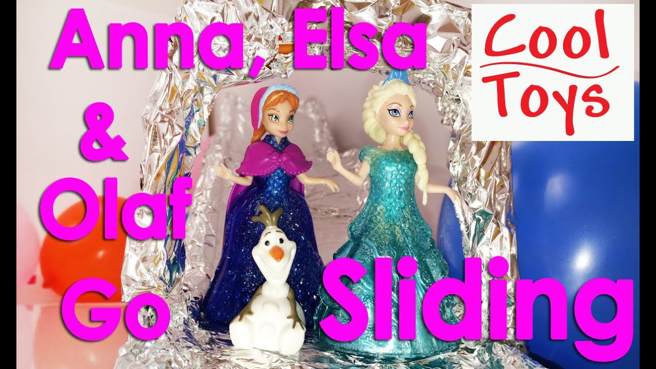 Frozen Anna Elsa Olaf Sliding Disney Princess Magic Clip - YouTube