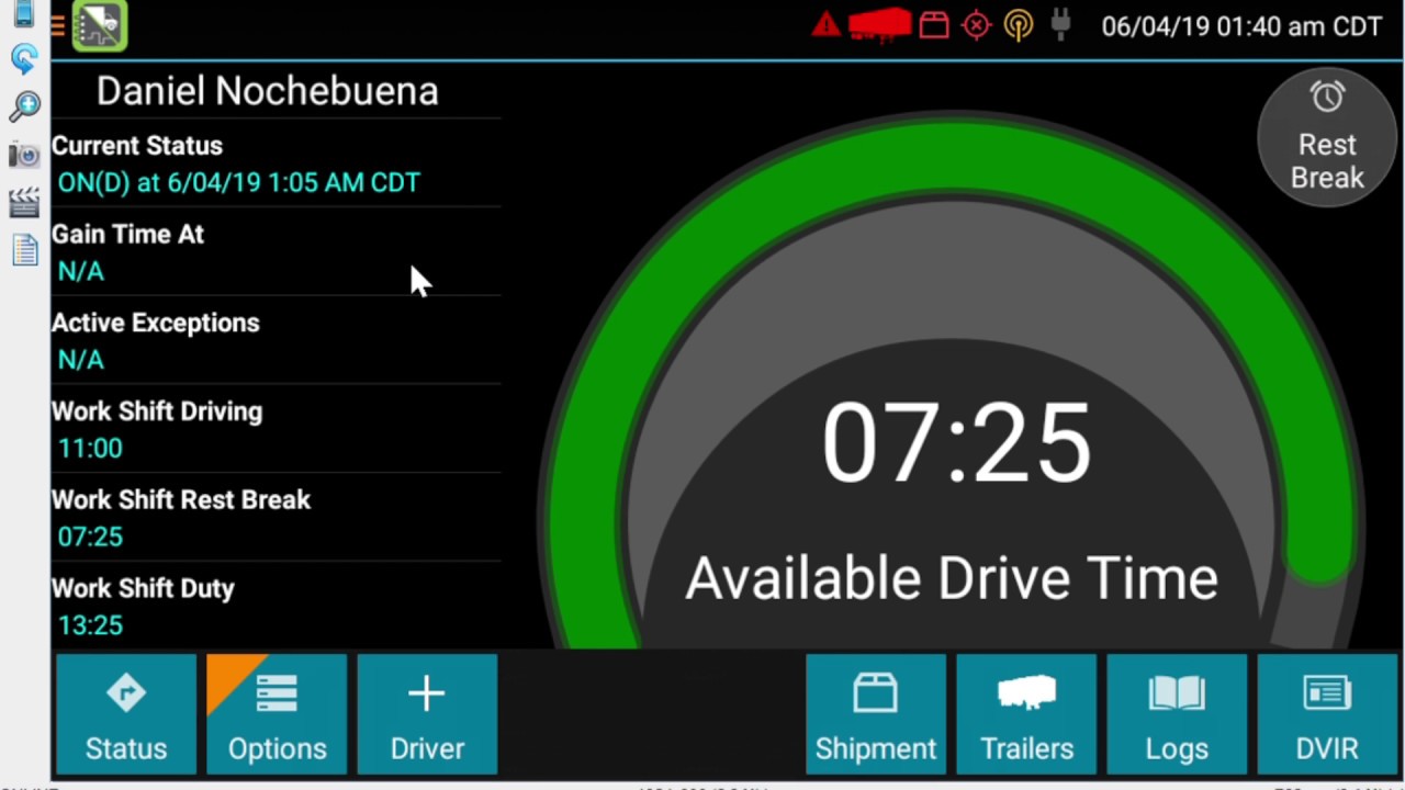 INSPECCION DE DOT(ELD)- MONARCH TRACKING - YouTube