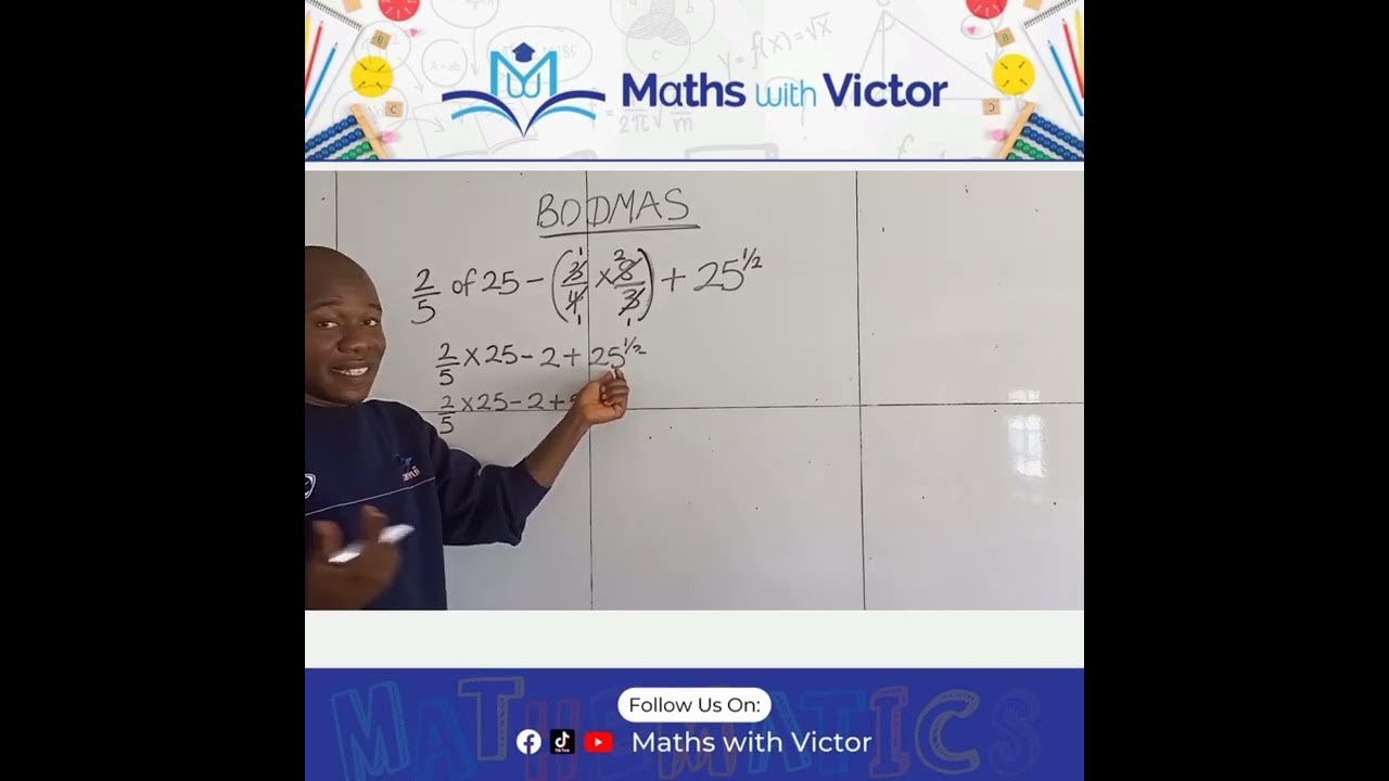 Simplification of Mathematical expression using BODMAS - YouTube