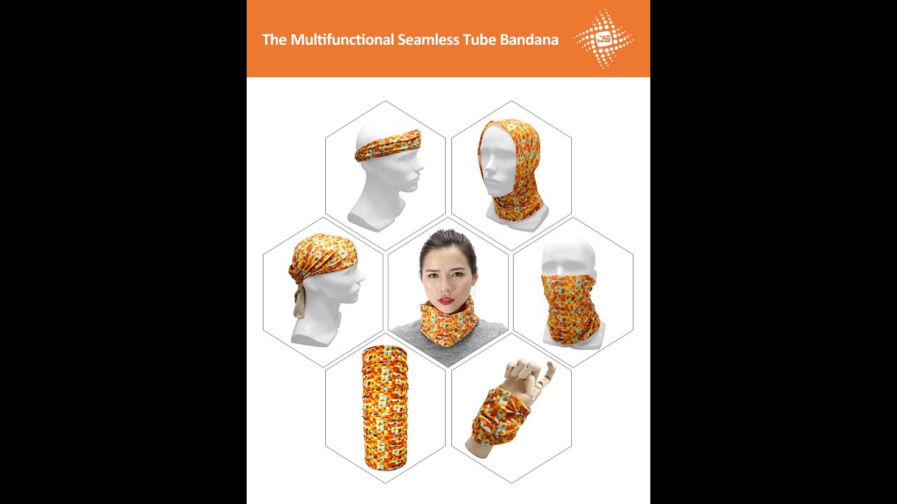 How to wear Multifunctional Tube Neck Gaiter #jsheadwear - YouTube