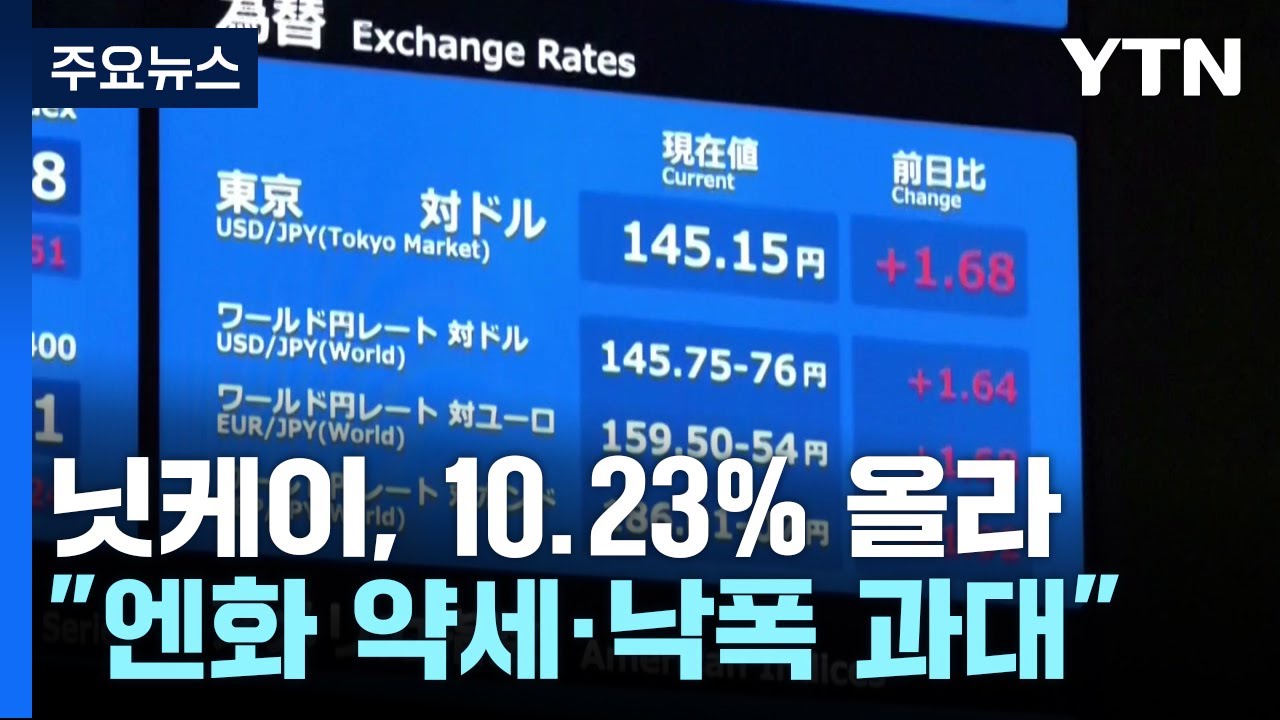 日증시 10.23%↑...대폭락 하루 만에 사상 최대폭 상승 / YTN - YouTube