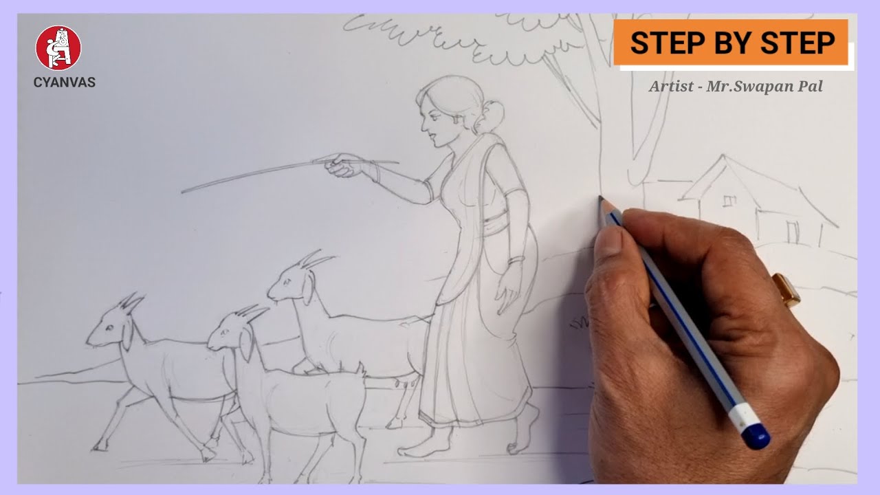 HOW TO DRAW FIGURATIVE COMPOSITION WITH STEP BY STEP FOR BEGINNERS ...