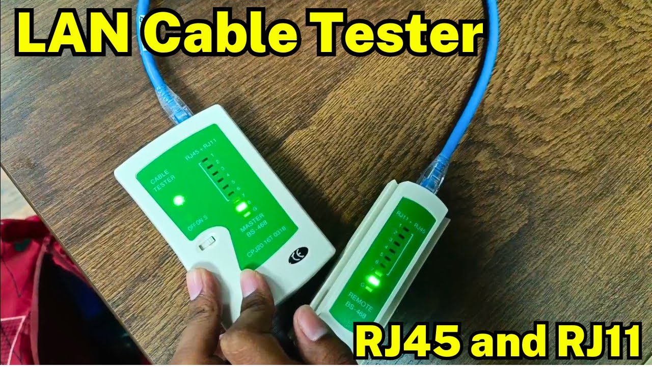 LAN Cable Tester || Ethernet Cable Tester || Rj45 and rj11 network ...