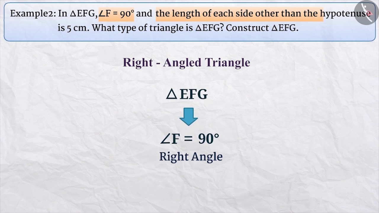 Construction of a triangle based on RHS criterion | Part 2/3 | English ...