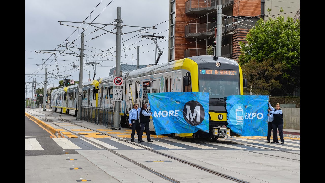 Expo Line Opening Day - YouTube