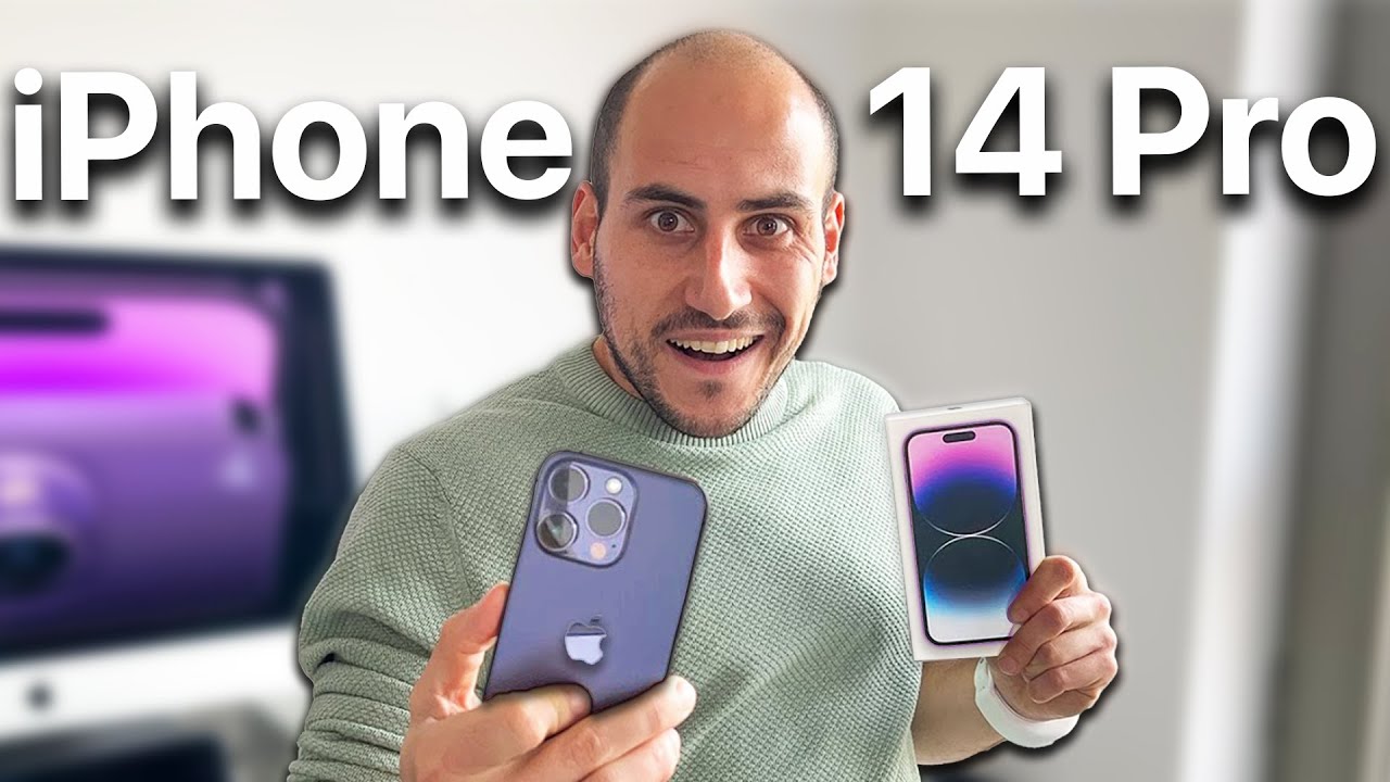 Deep Purple iPhone 14 Pro 4K Unboxing - YouTube