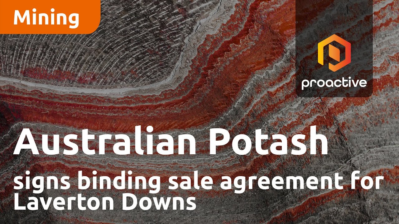 Australian Potash signs binding sale agreement for Laverton Downs - YouTube