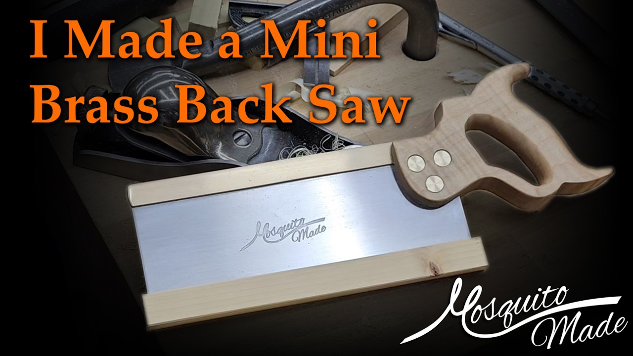 Making a 6" Folded Brass Back Saw - YouTube
