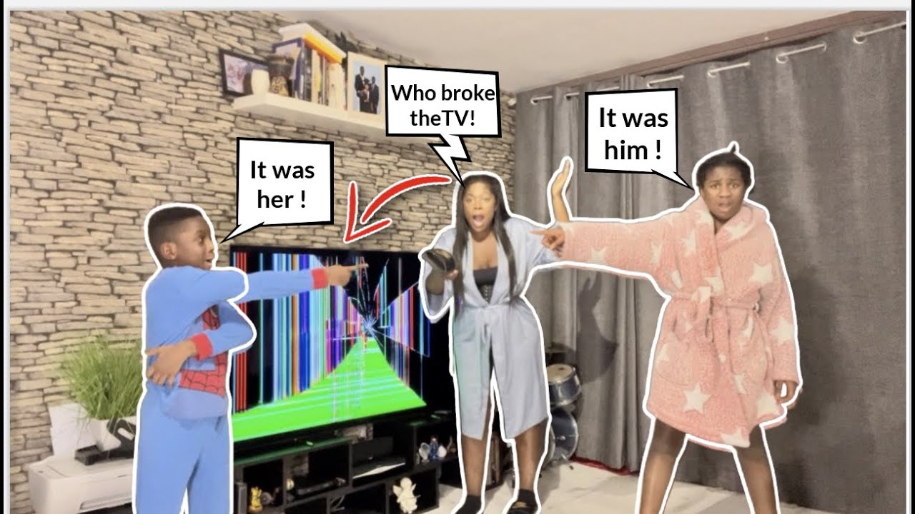 BROKEN TV PRANK ON THE KIDS | THEY SNITCHED ON EACH OTHER - YouTube