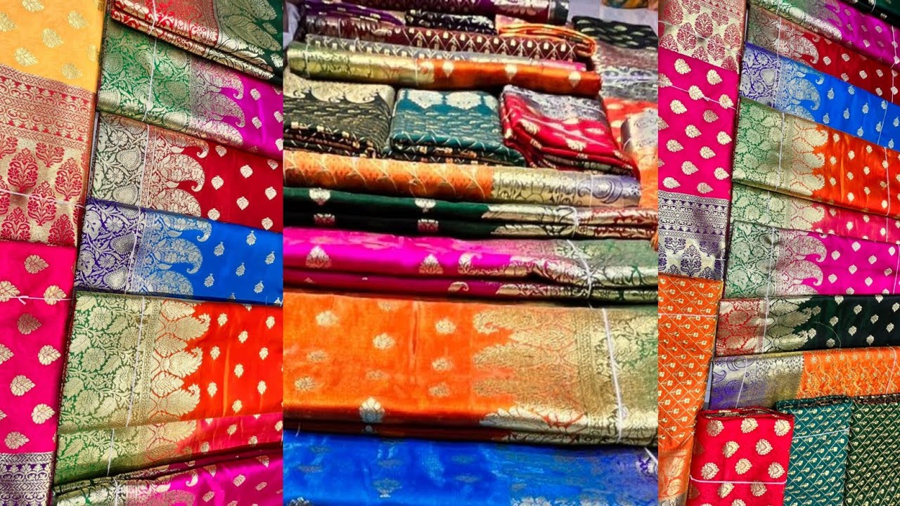 प्योर बनारसी पैठणीसिल्क किलो से सस्ती||SAREE WHOLSALE 2023💫SADI KI ...