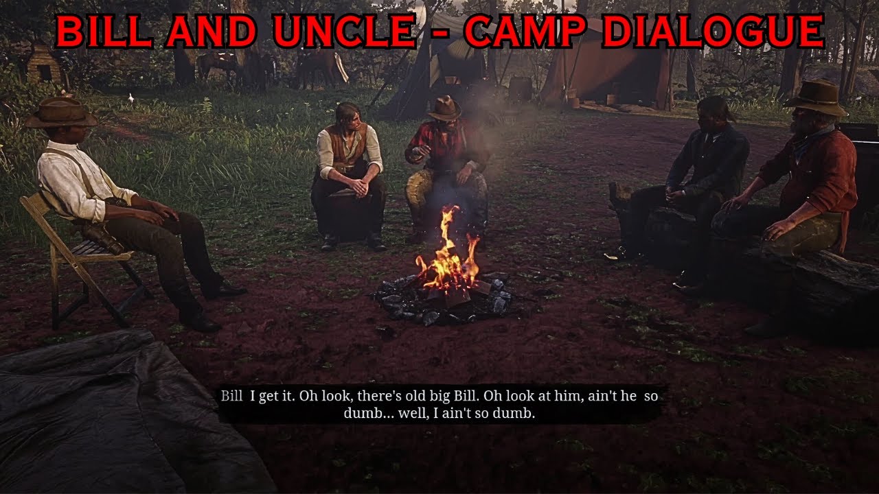 Bill Talks About Being Called Dumb - RDR2 Camp Dialogue - YouTube