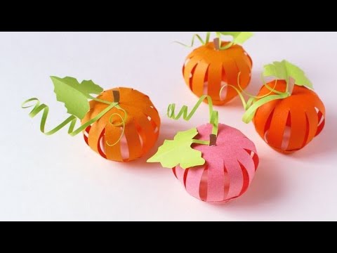 Cum sa fac un dovleac din hartie Origami Decoratiuni Halloween 🎃🎃👻 ...