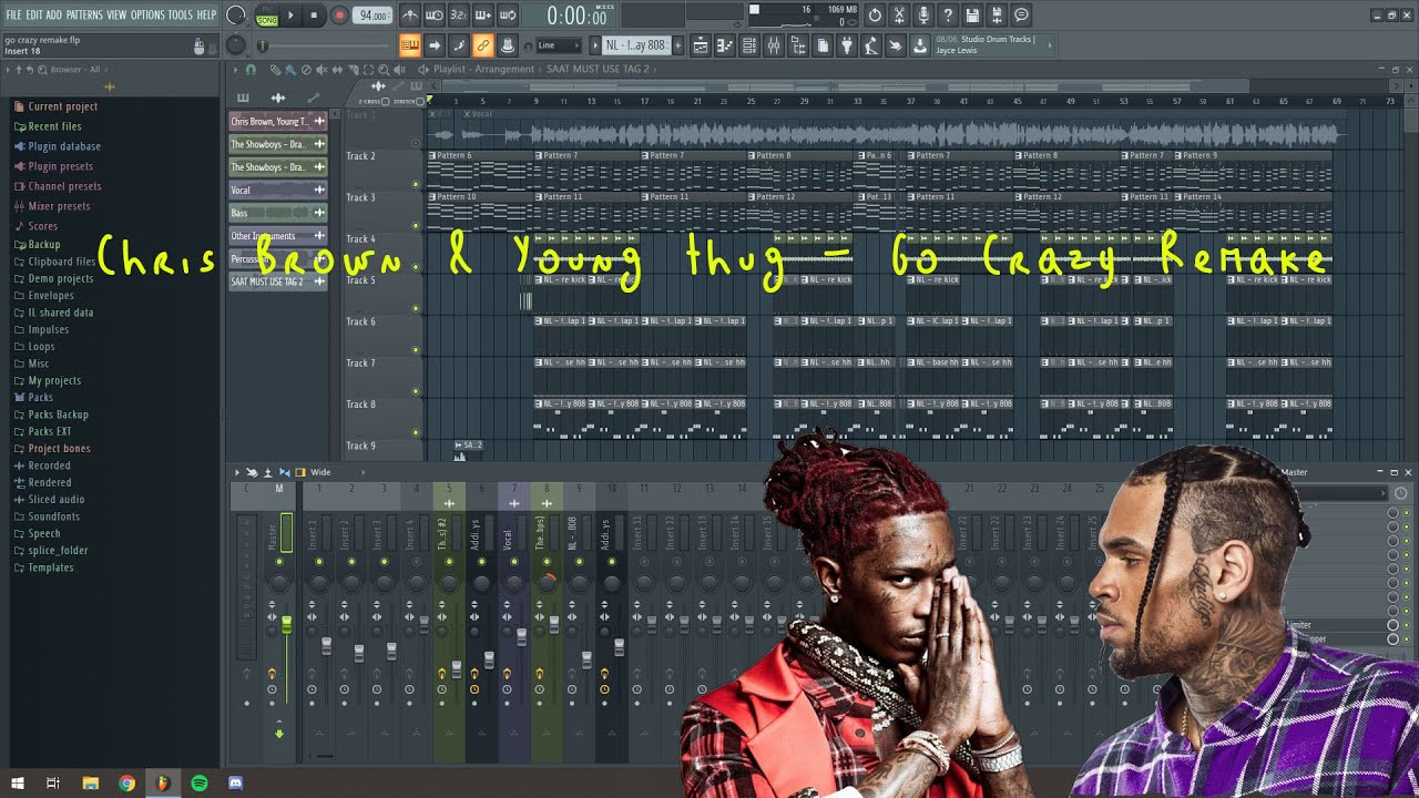 Chris Brown & Young Thug - Go Crazy (FLP Remake) [FREE] - YouTube