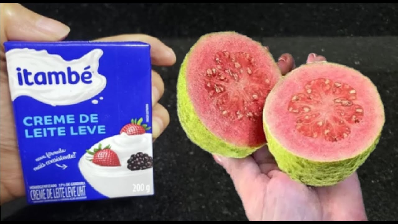 GOIABA + CREME DE LEITE / VOCÊ NUNCA MAIS VAI QUERER OUTRA RECEITA ...