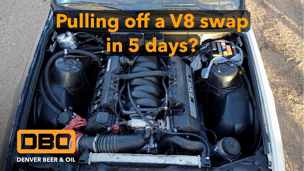 From No Engine to (Almost) Running in FIVE Days | M60 Swapped e30 ...