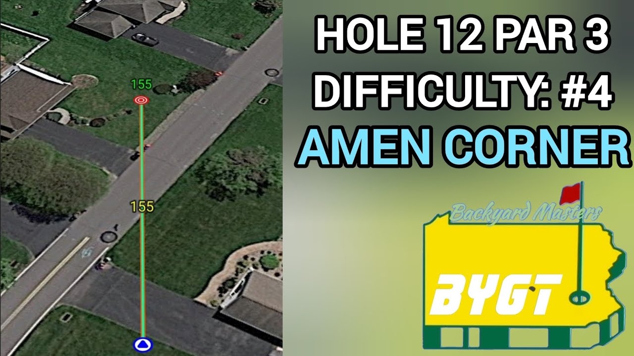 Hole 12 Par 3 'Amen Corner' | 2024 Backyard Masters | BYGT (Back-Yard ...