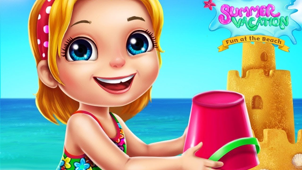 Fun Summer Beach Vacation - Dress Up Makeover Sandcastle Design Kids ...