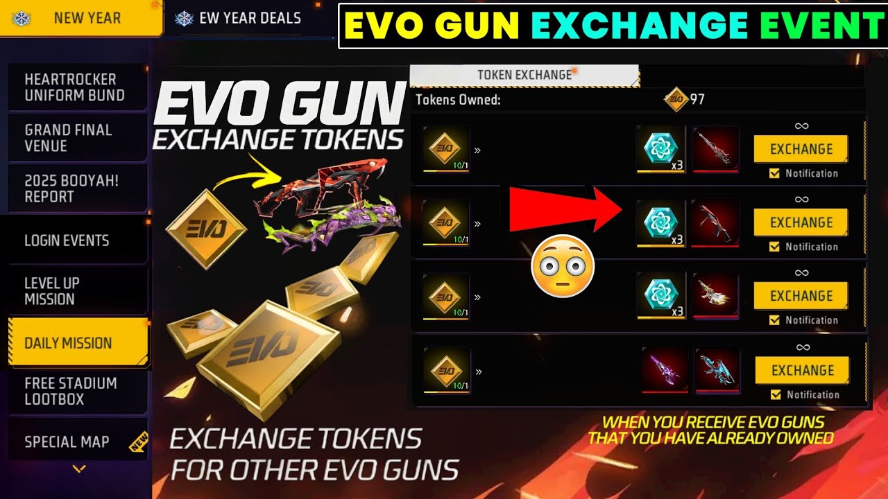 EVO GUNS EVO TOKENS EXCHANGE EVENT 🔥 - - YouTube