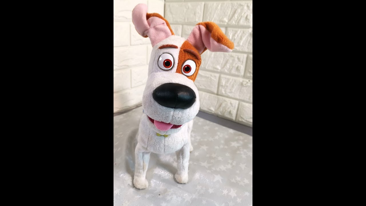 The Secret Life of Pets Max Walking Talking Toy Plush Dog - YouTube