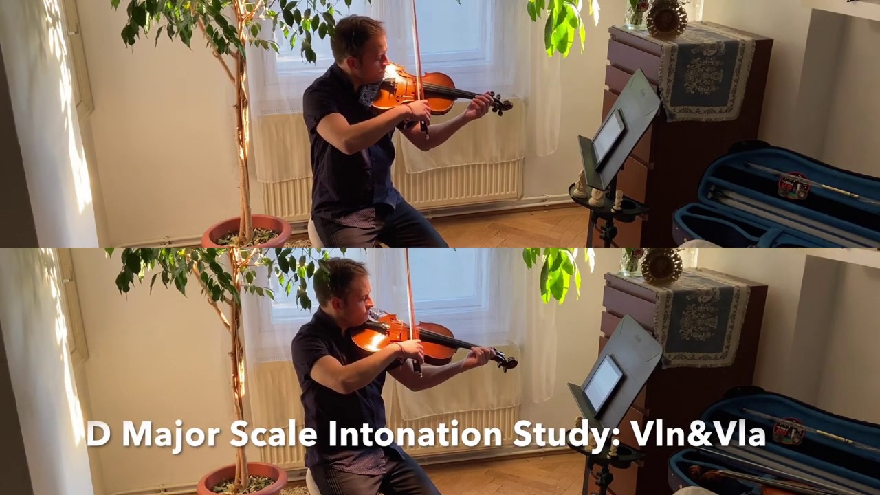 #2 D Major Scale Intonation Study: Violin & Viola - YouTube Music