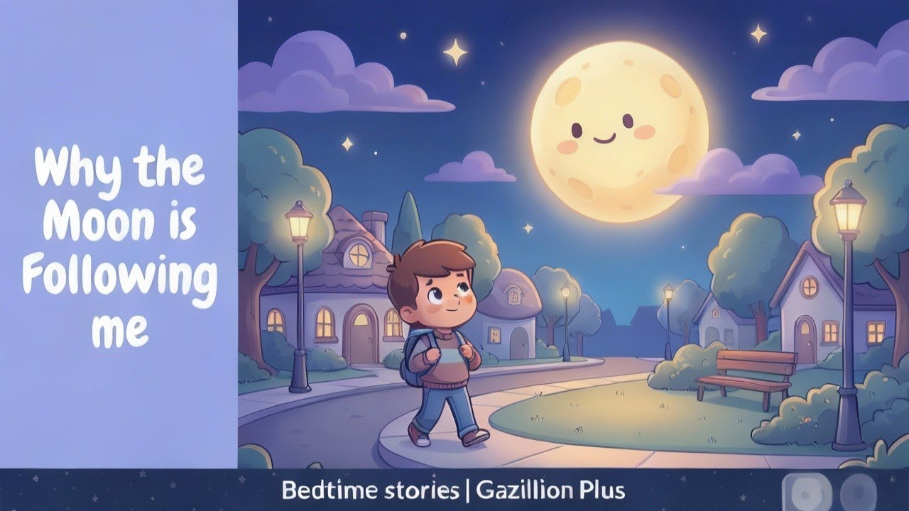 Why the Moon Follows Little Leo | A Calm Bedtime Story for Kids ...