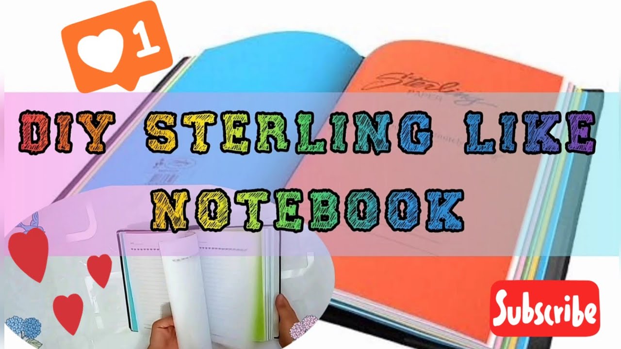 Very Easy & Low-Cost D-I-Y Personalized NOTEBOOK || STERLING like ...