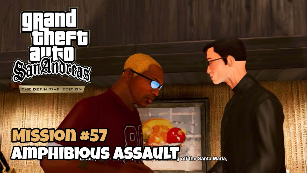 GTA San Andreas Definitive Edition Mission #57/ Amphibious Assault - YouTube
