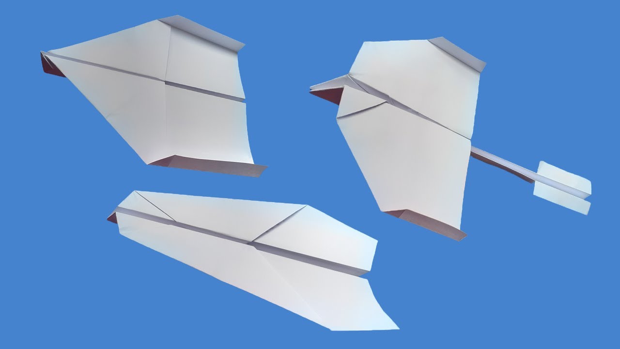 How To Make 3 Types Of Paper Plane Origami YouTube How To Make 3 Types Of Paper Plane Origami YouTube