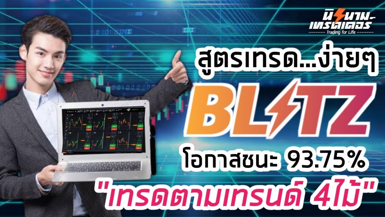 สอนเทรด Blitz เทรดตามเทรนด์ 4ไม้ โอกาสชนะ 93.75% I นิรนามเทรดเดอร์ - YouTube