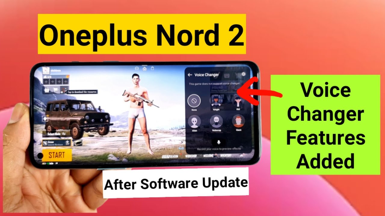 Oneplus Nord 2 Voice Changer feature Added with Software Update Finally ...