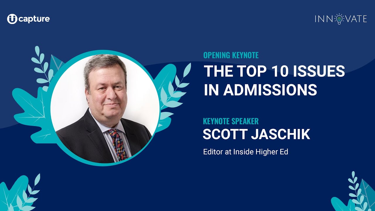 The Top 10 Issues in Admissions - Scott Jascik - YouTube