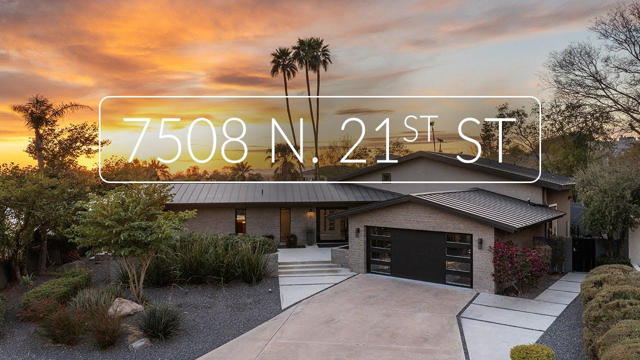 For Sale 7508 N 21st ST Phoenix Mt Preserve 4BR Home - YouTube