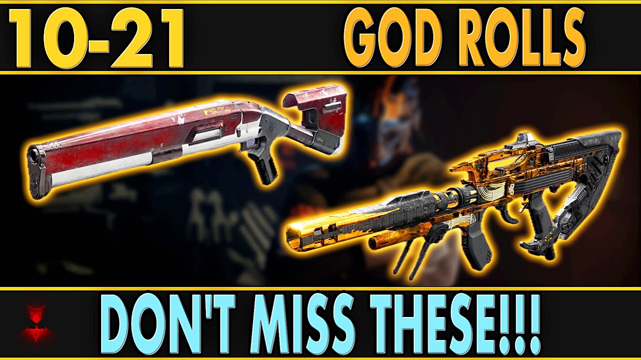Destiny 2: God Roll Weapons - Zavala & Banshee's Best Picks! - YouTube