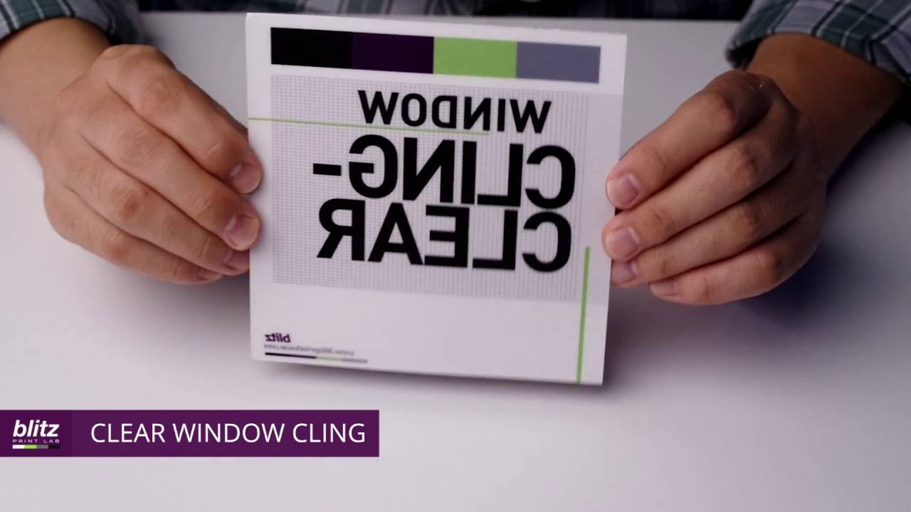 CLEAR WINDOW CLING | Sign and Banners by Blitz Print House - YouTube