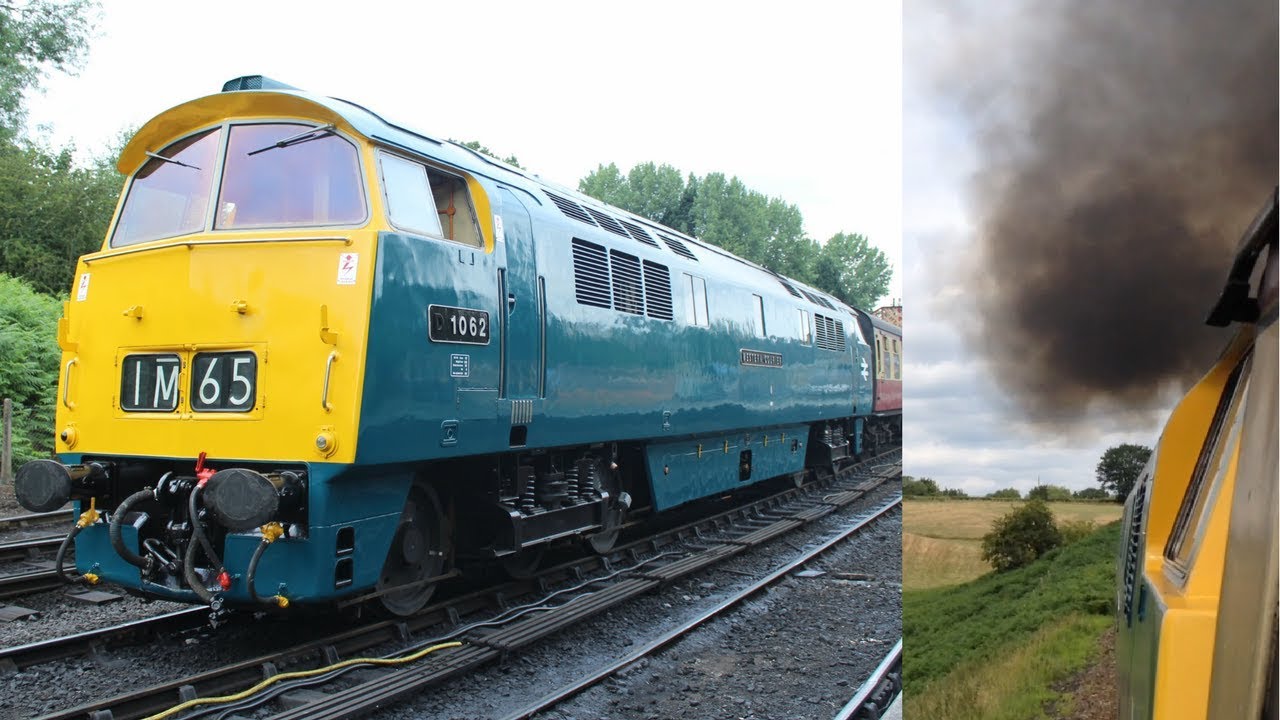 Class 52 D1062 Western Courier on the Severn Valley Railway July 2017 ...