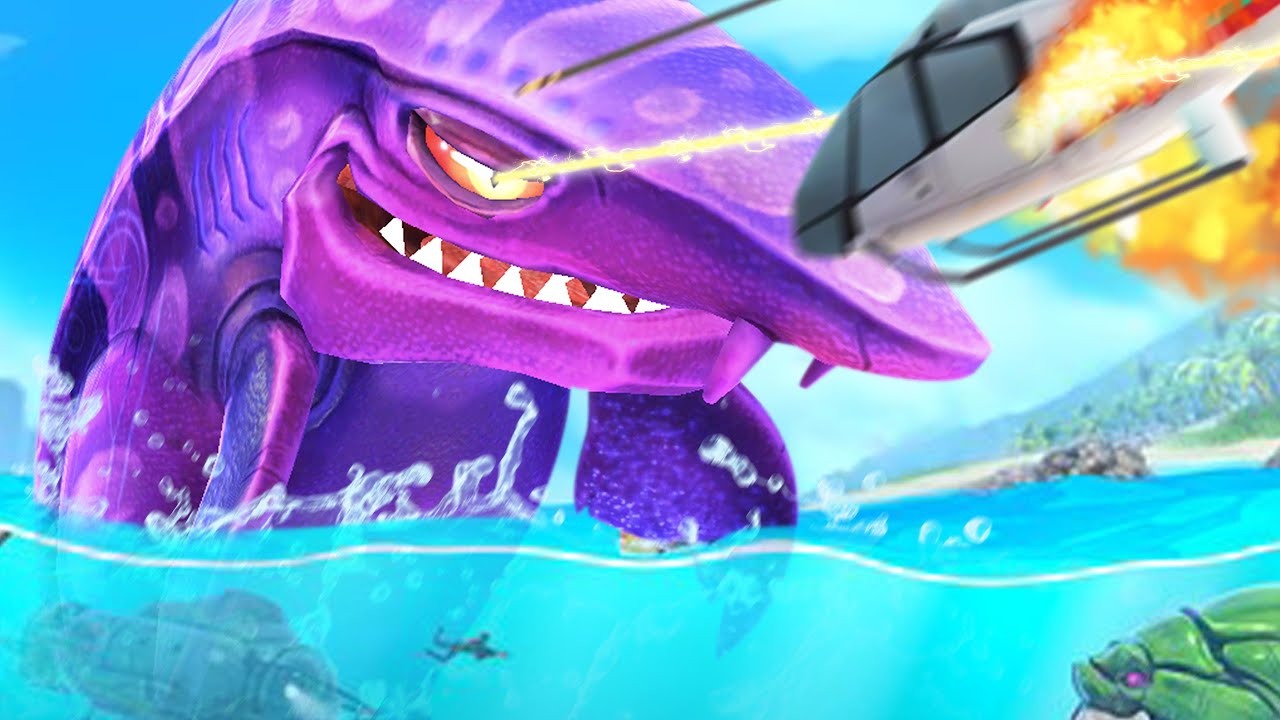 NEW Dark Magic Shark Shoots LASERS! - Hungry Shark World - Part 7 ...