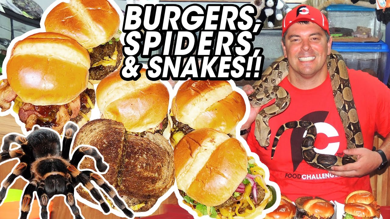 Redneck Burger Challenge in Dover, Tennessee w/ Snakes and Spiders ...
