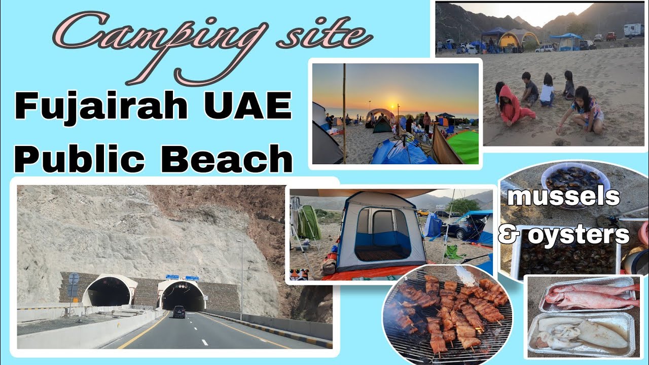 Explore UAE: Camping at Fujairah Beach - YouTube
