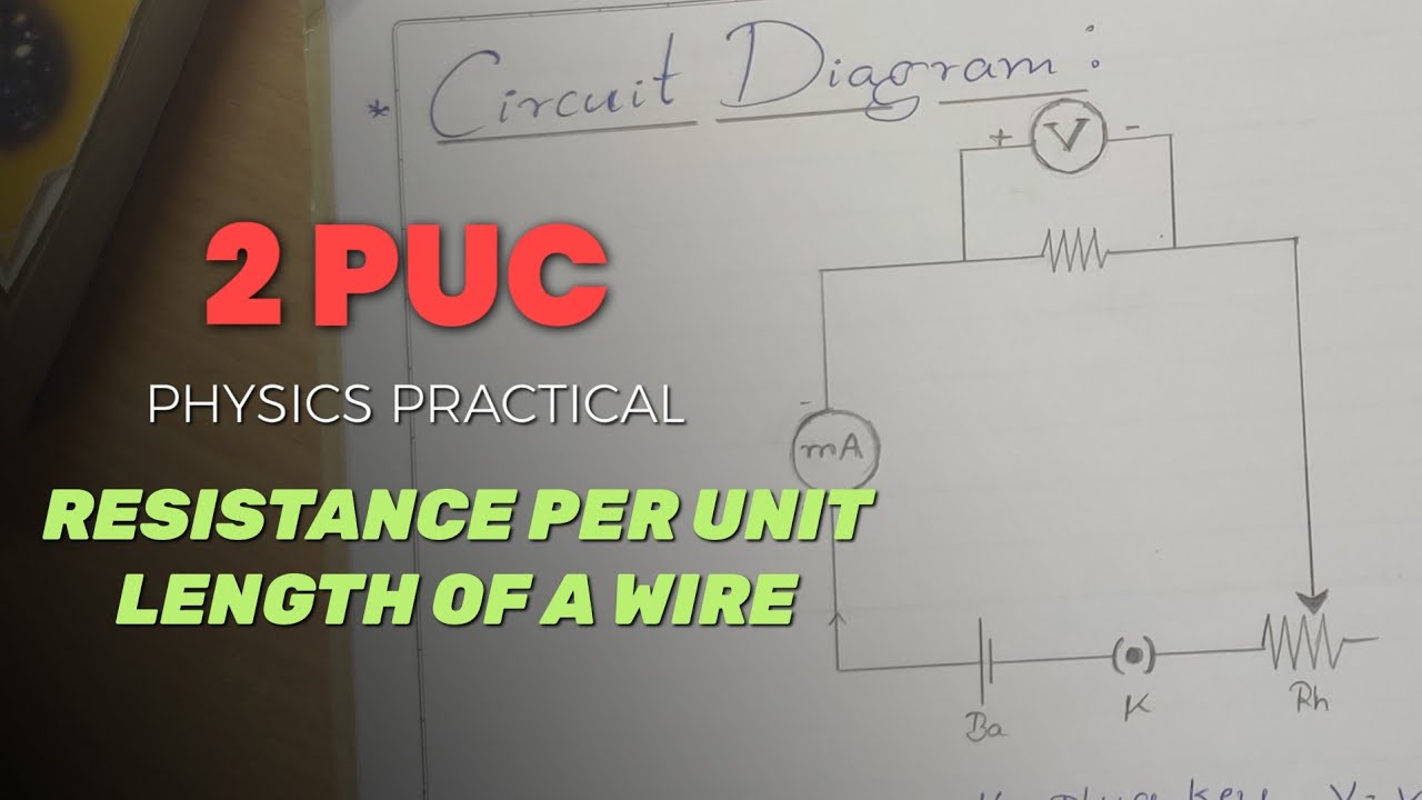 RESISTANCE PER UNIT LENGTH CLASS 12 PHYSICS EXPERIMENT | 2 PUC - YouTube