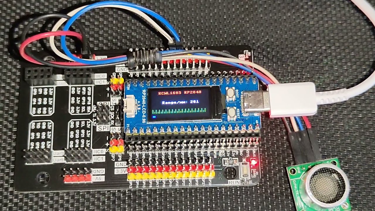 RP2040 Raspberry PI PICO - SONAR with RCWL-1605 (UART) and Waveshare ...