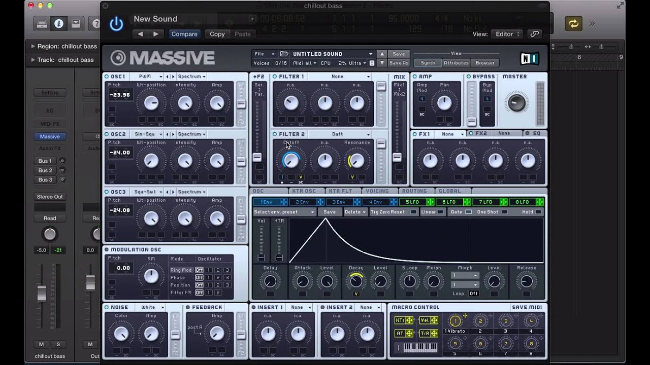 NI Massive - Chill Out Bass - How To Tutorial - YouTube