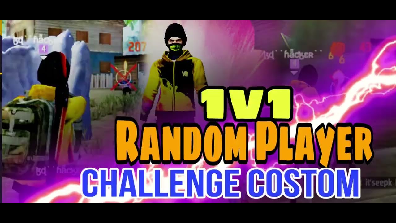Random Player challenge With Me 🥸 1V1 costom challenge 😳 || First Vedio ...