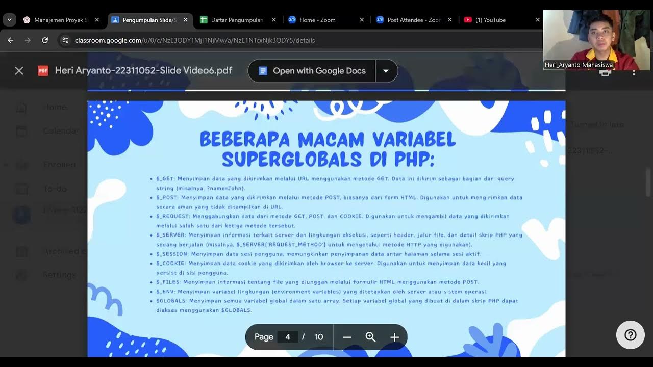 Variabel Superglobals PHP - YouTube